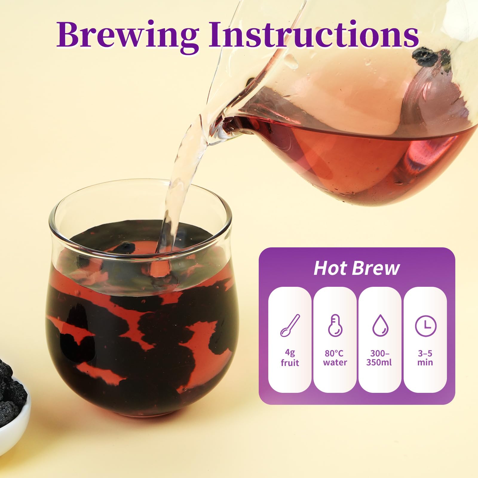 healthy CO-OP black mulberries topping