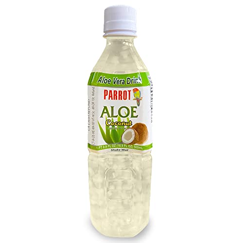 healthy coconut flavored aloe beverage