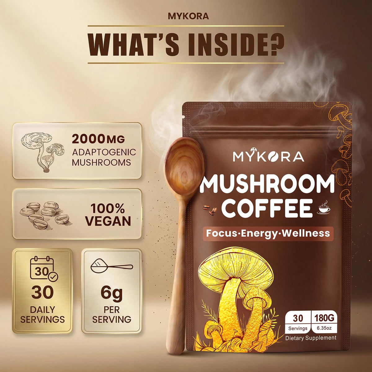 healthy coffee alternative mushrooms