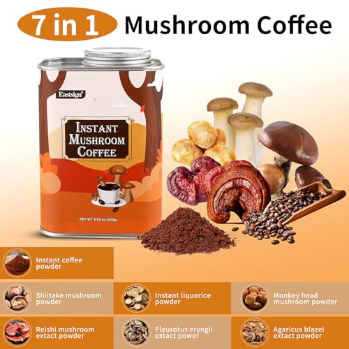 healthy coffee alternative with mushrooms