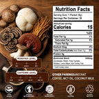 Healthy coffee alternative with mushrooms