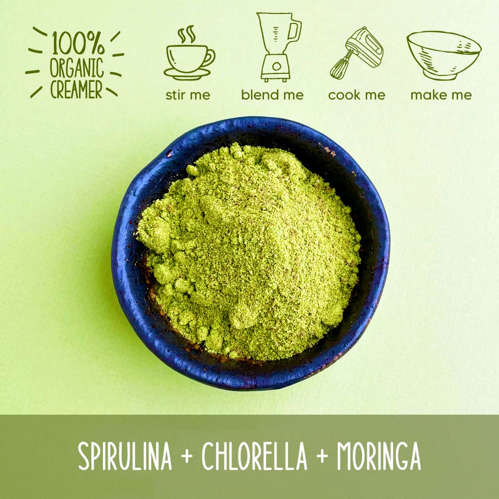 healthy coffee creamer with chlorella
