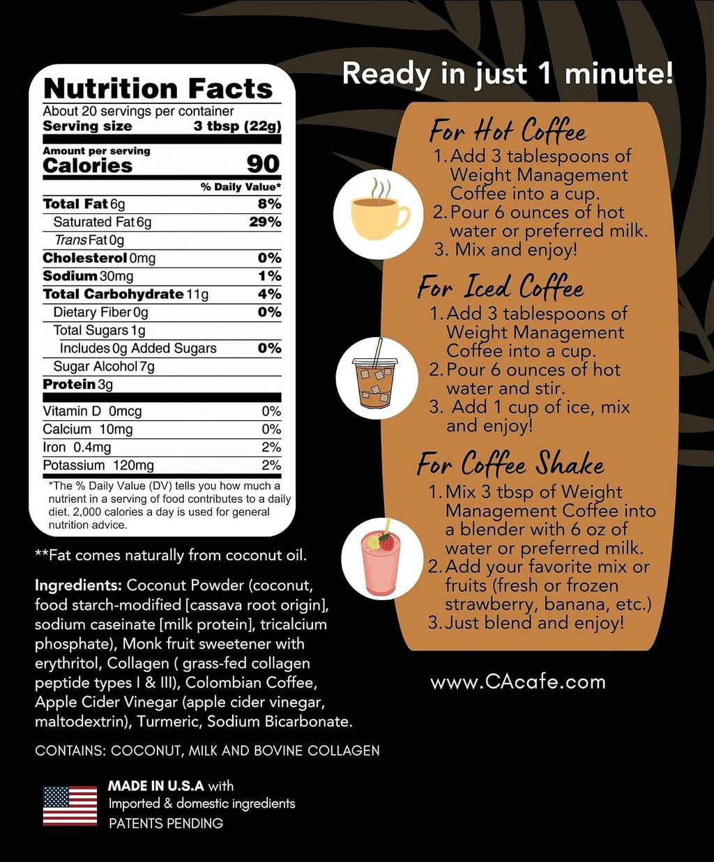 healthy coffee for weight management