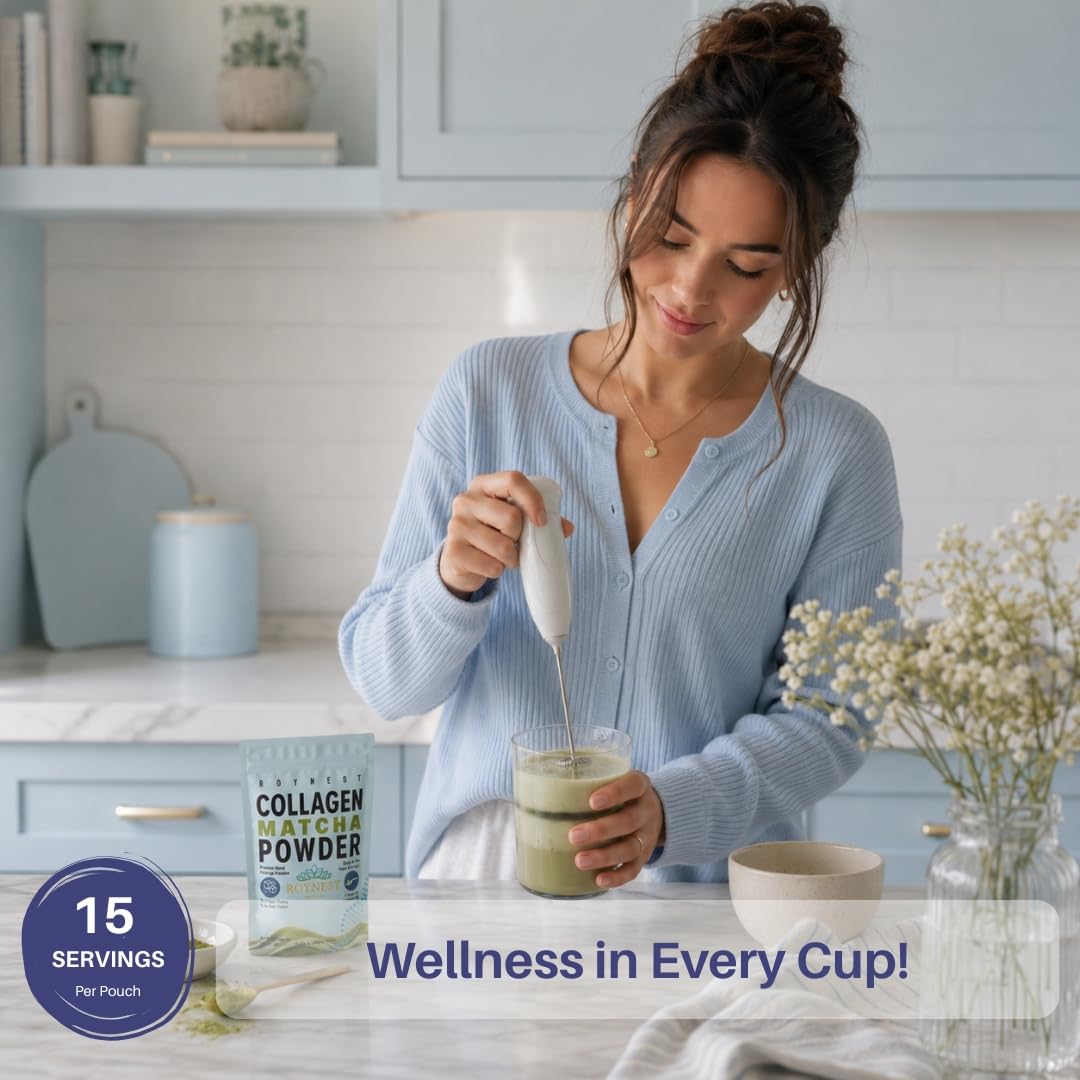 healthy collagen matcha drink mix