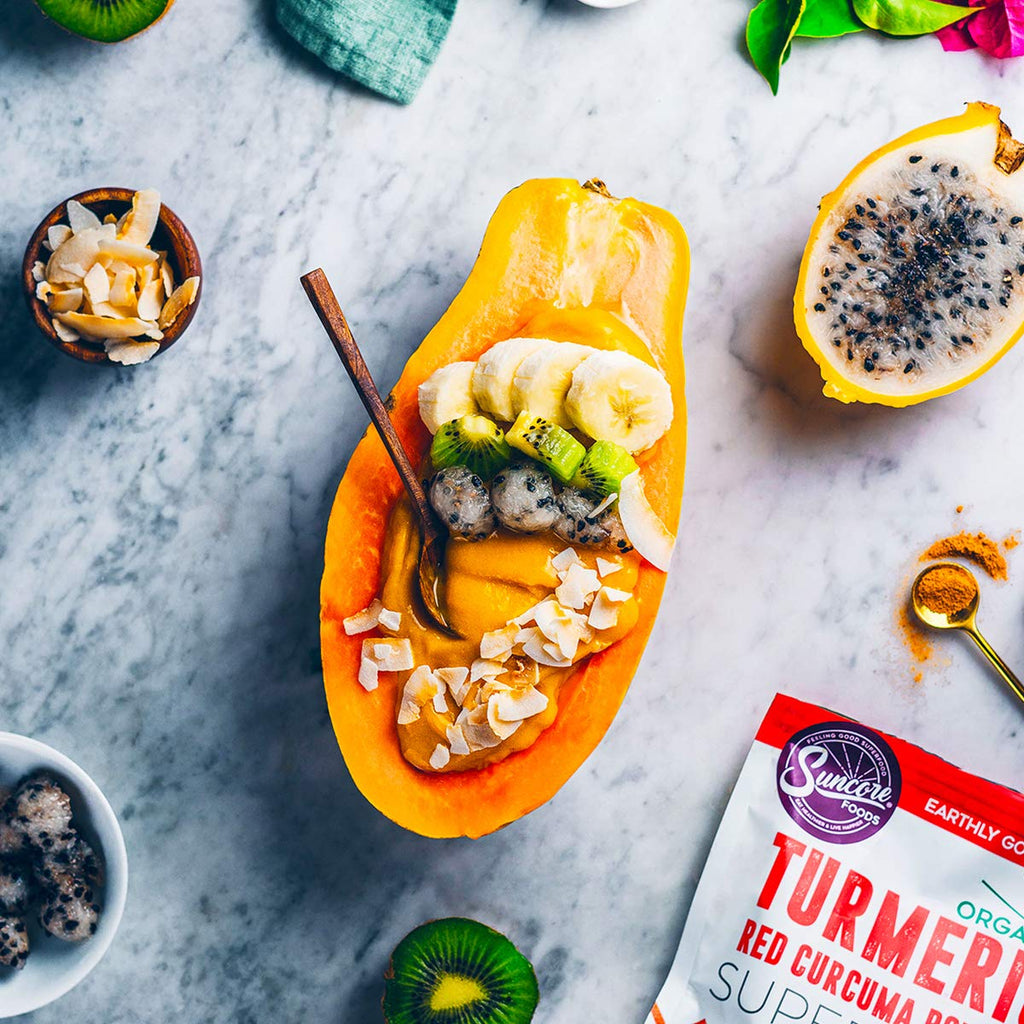 healthy cooking with turmeric spice