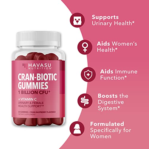 Healthy cranberry gummies for women