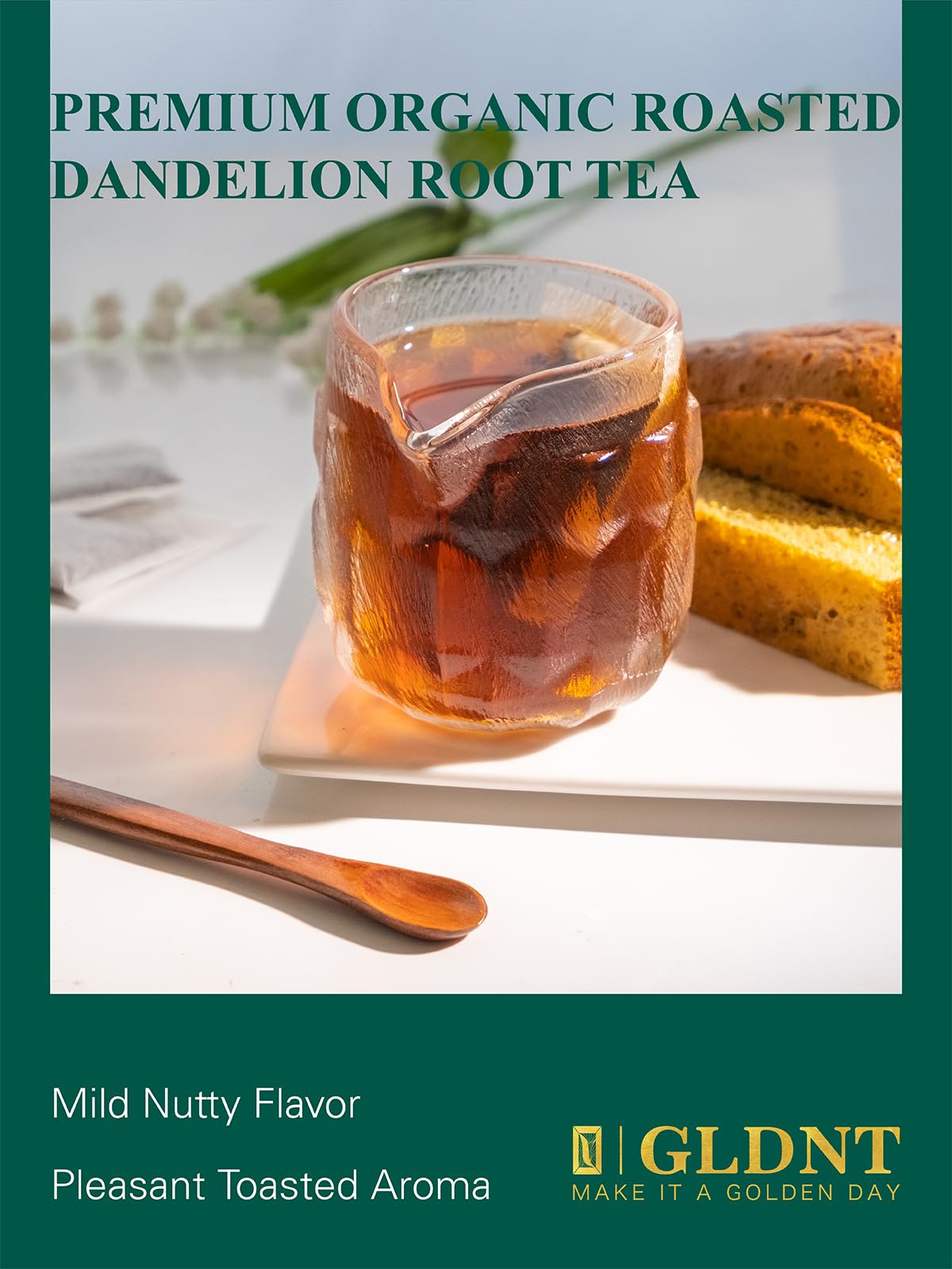 healthy detox tea with dandelion root
