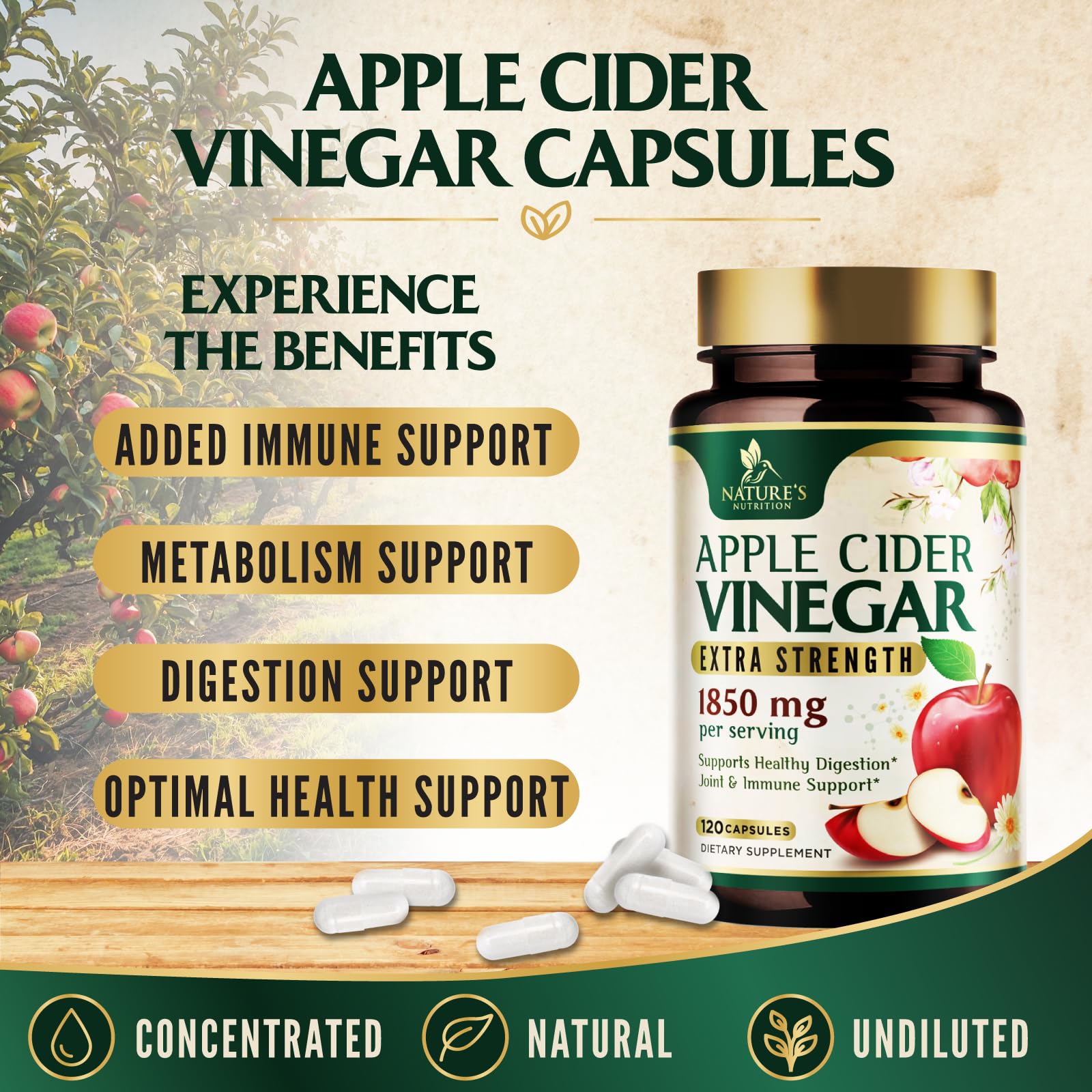 Healthy digestion with apple cider vinegar