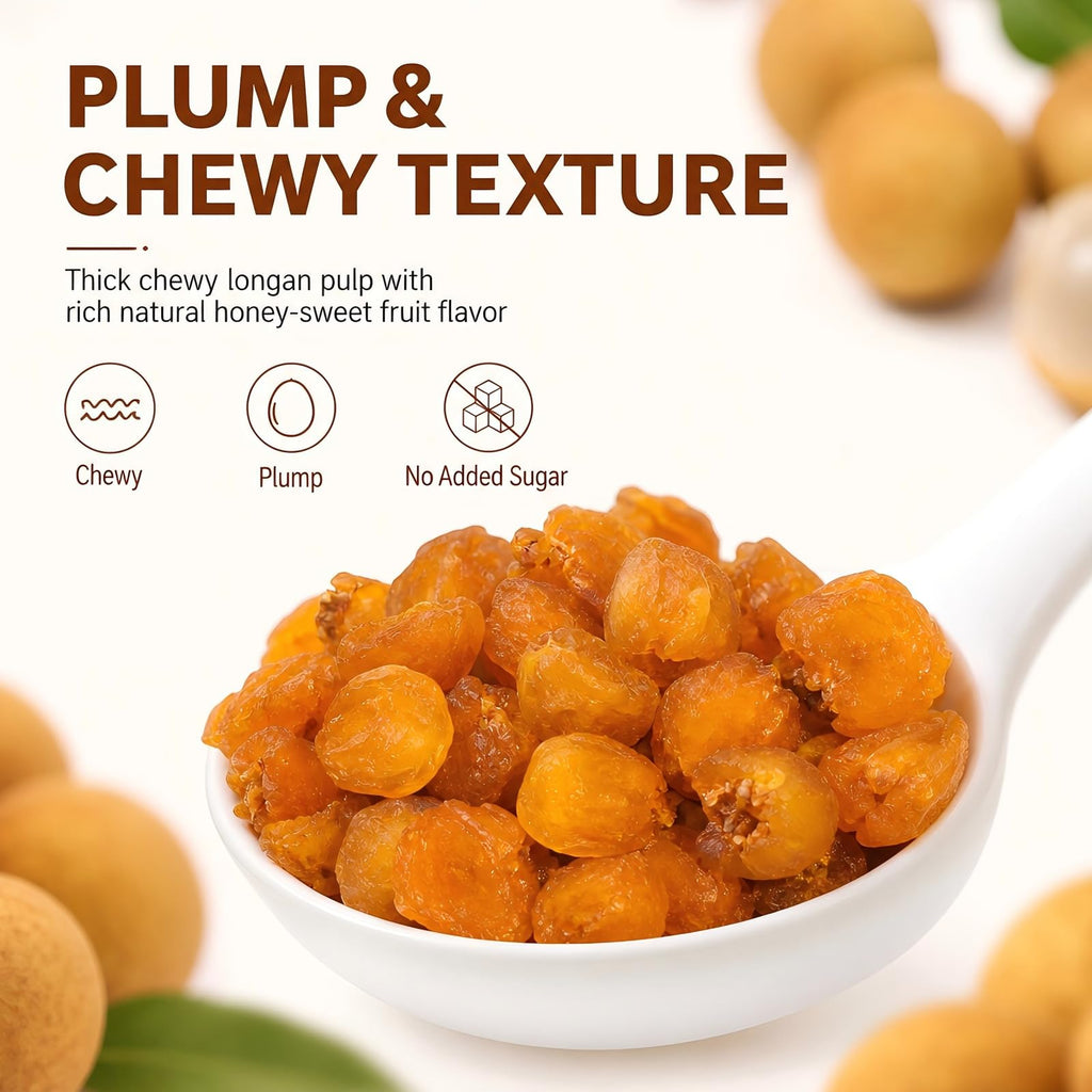 healthy dried longan for energy