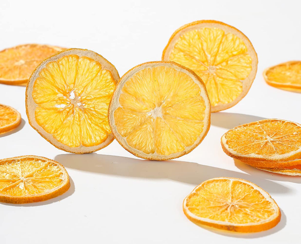 healthy dried orange slices snack