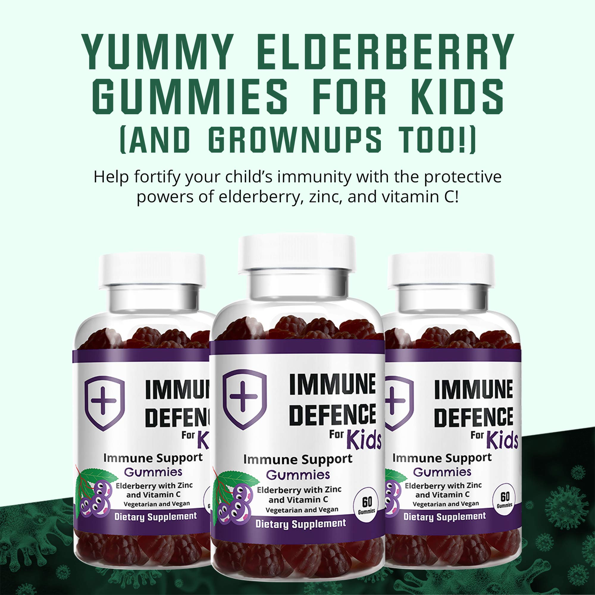 healthy elderberry gummies with vitamin C