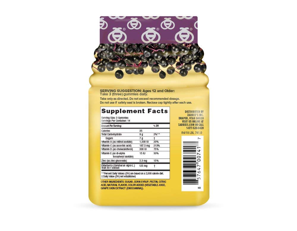 healthy elderberry gummy for adults