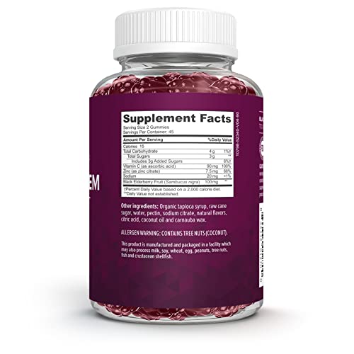 healthy elderberry gummy snack option