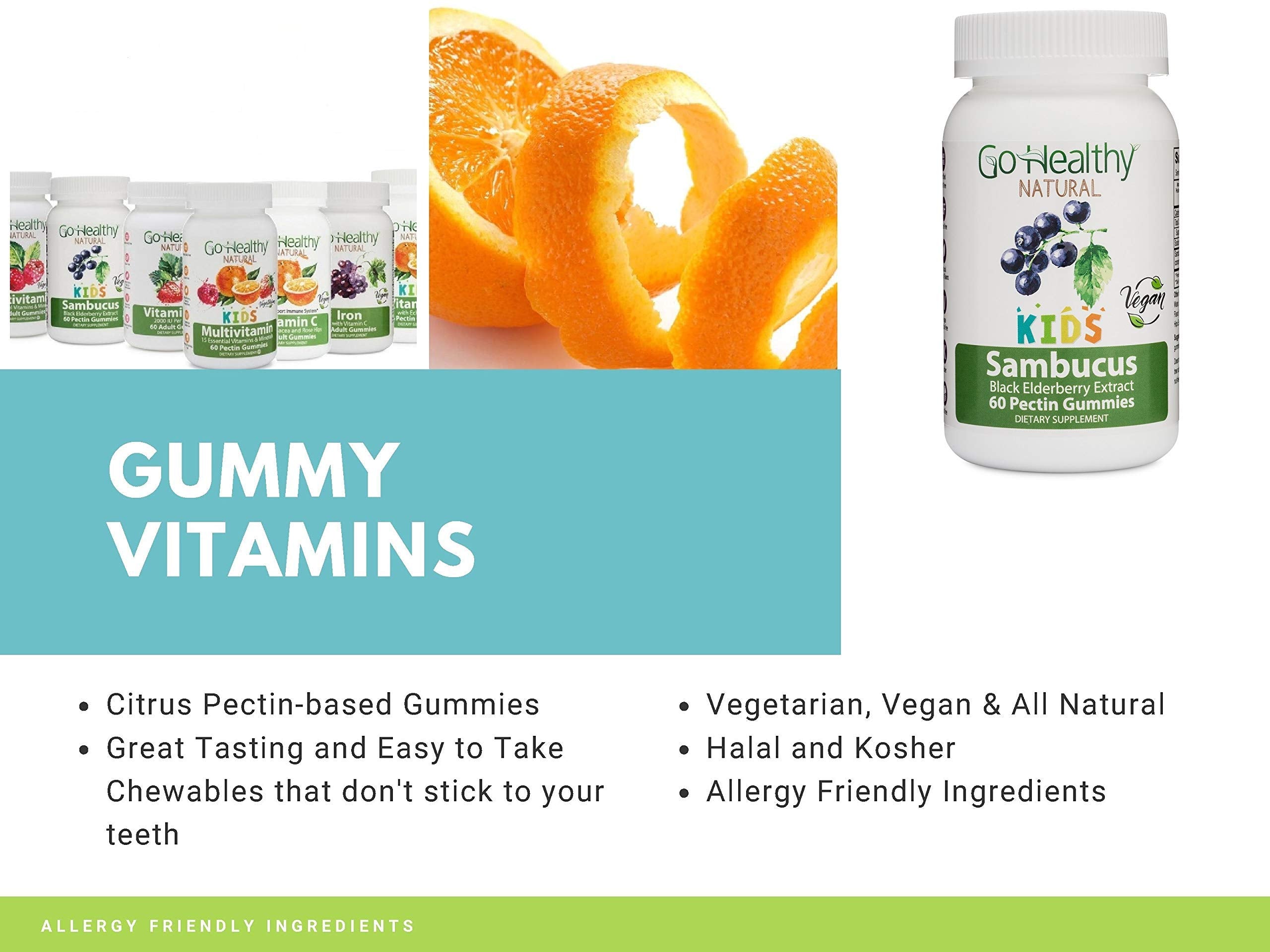 healthy elderberry gummy snacks for kids