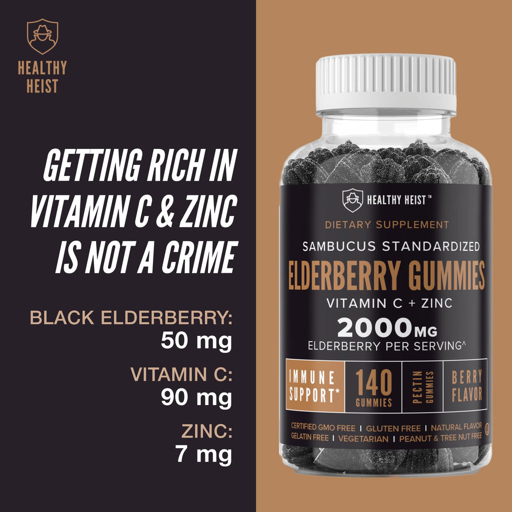 Healthy elderberry gummy snacks for kids
