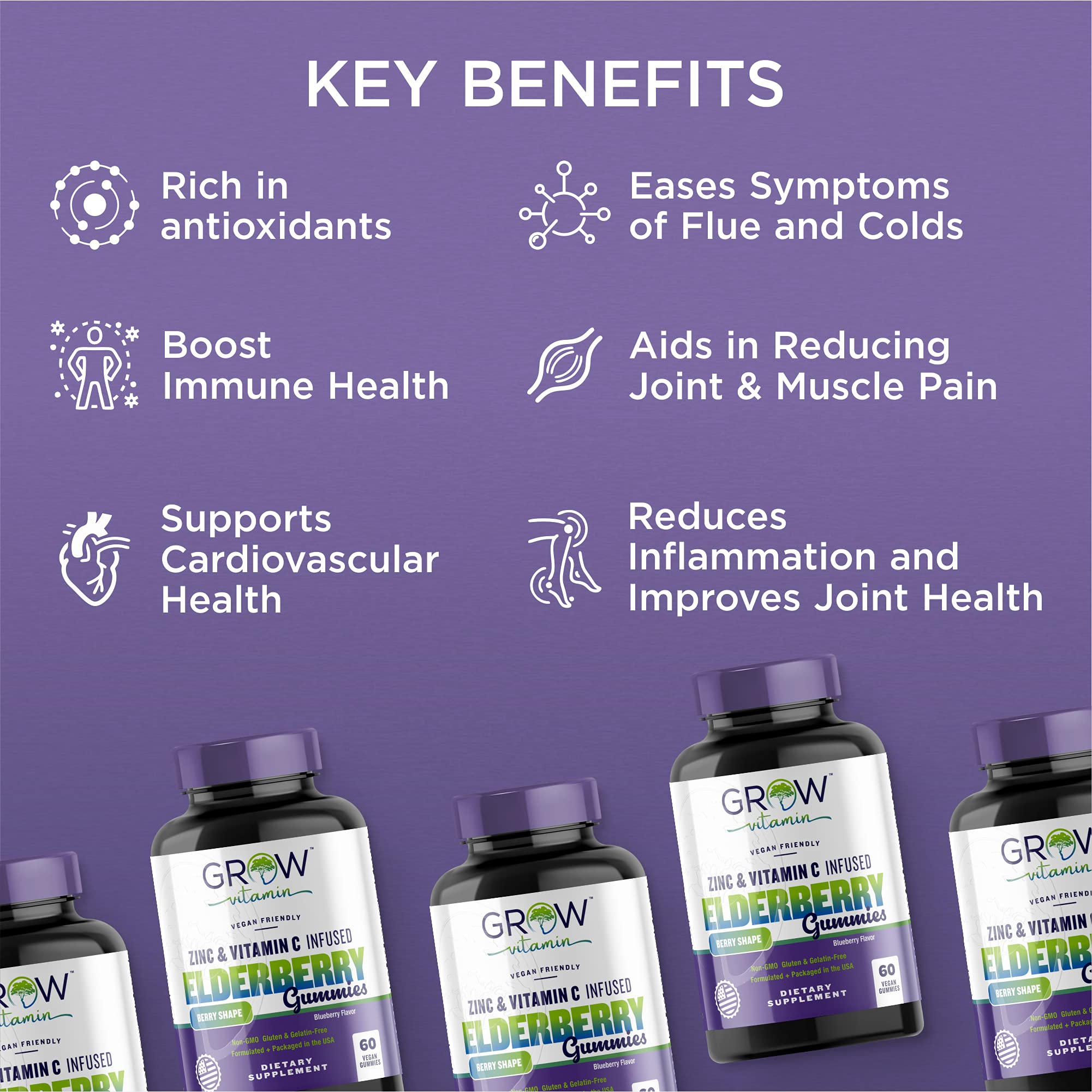 healthy elderberry gummy snacks