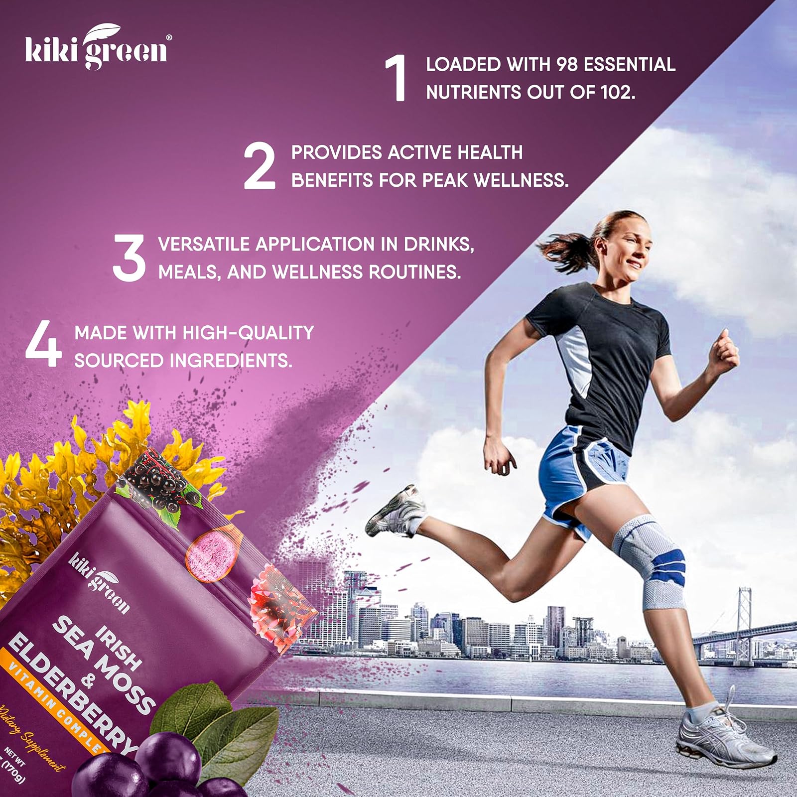 healthy elderberry powder for smoothies