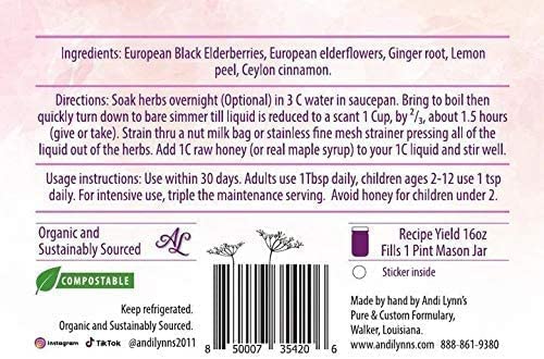 healthy elderberry syrup for families