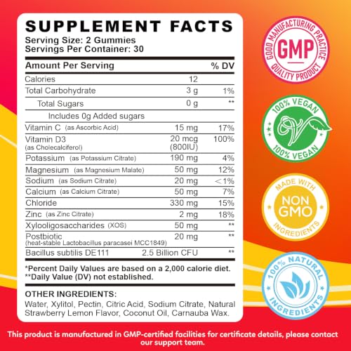 Healthy electrolyte support for children