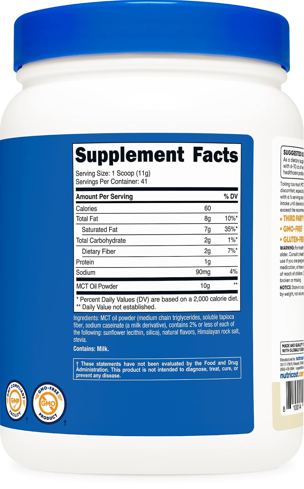 healthy energy boost MCT oil powder