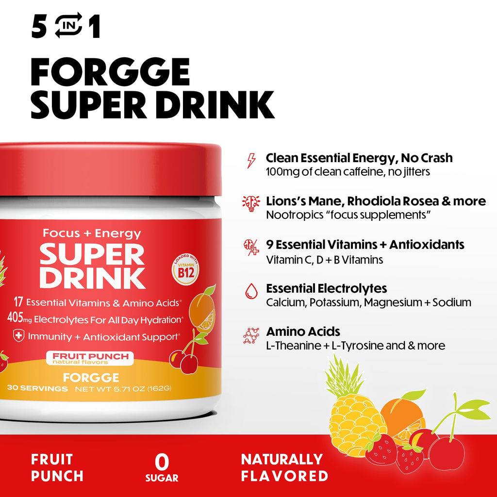 Healthy energy drink with clean caffeine