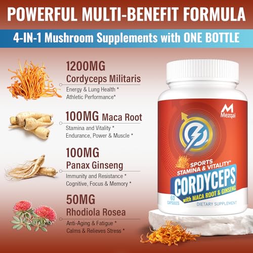 Healthy energy from mushroom capsules