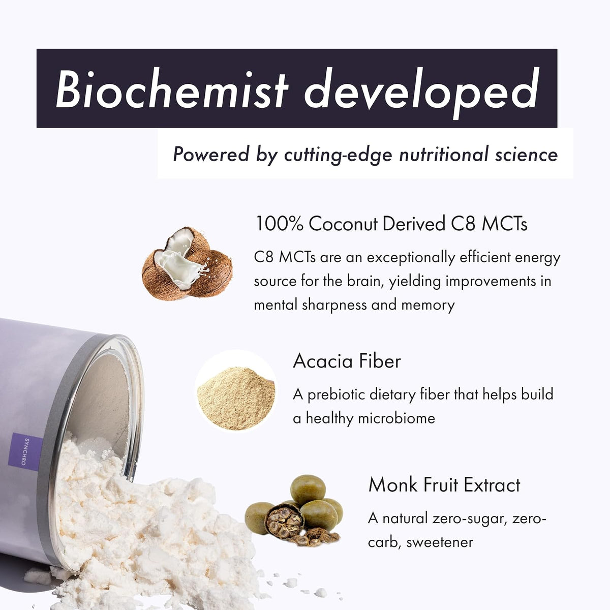 Healthy fat source Synchro MCT oil
