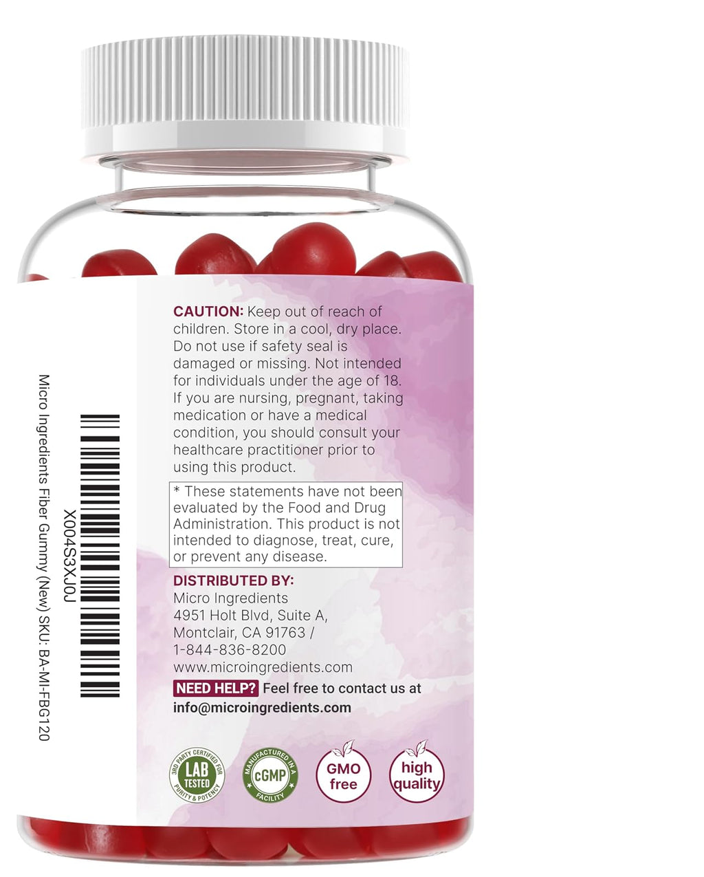 Healthy fiber gummies for a balanced diet