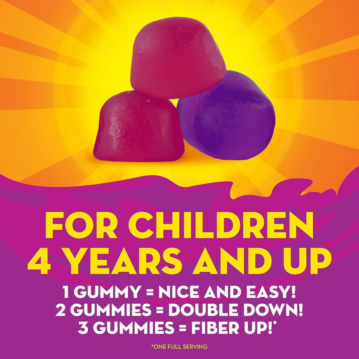 Healthy fiber supplement for children