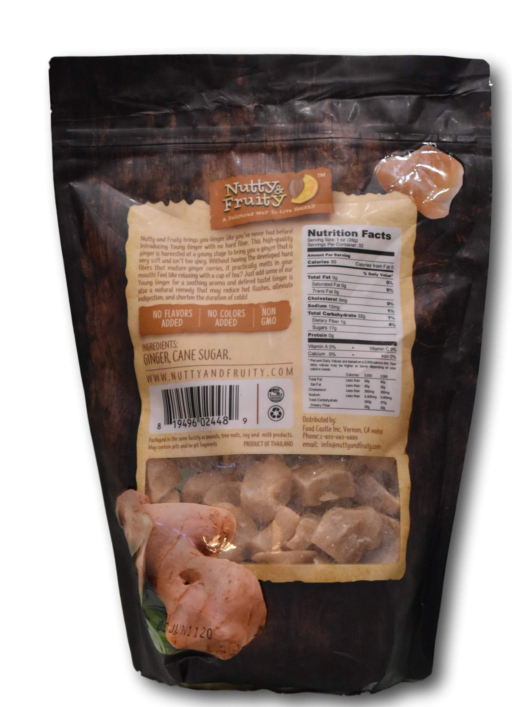 Healthy ginger cubes for recipes