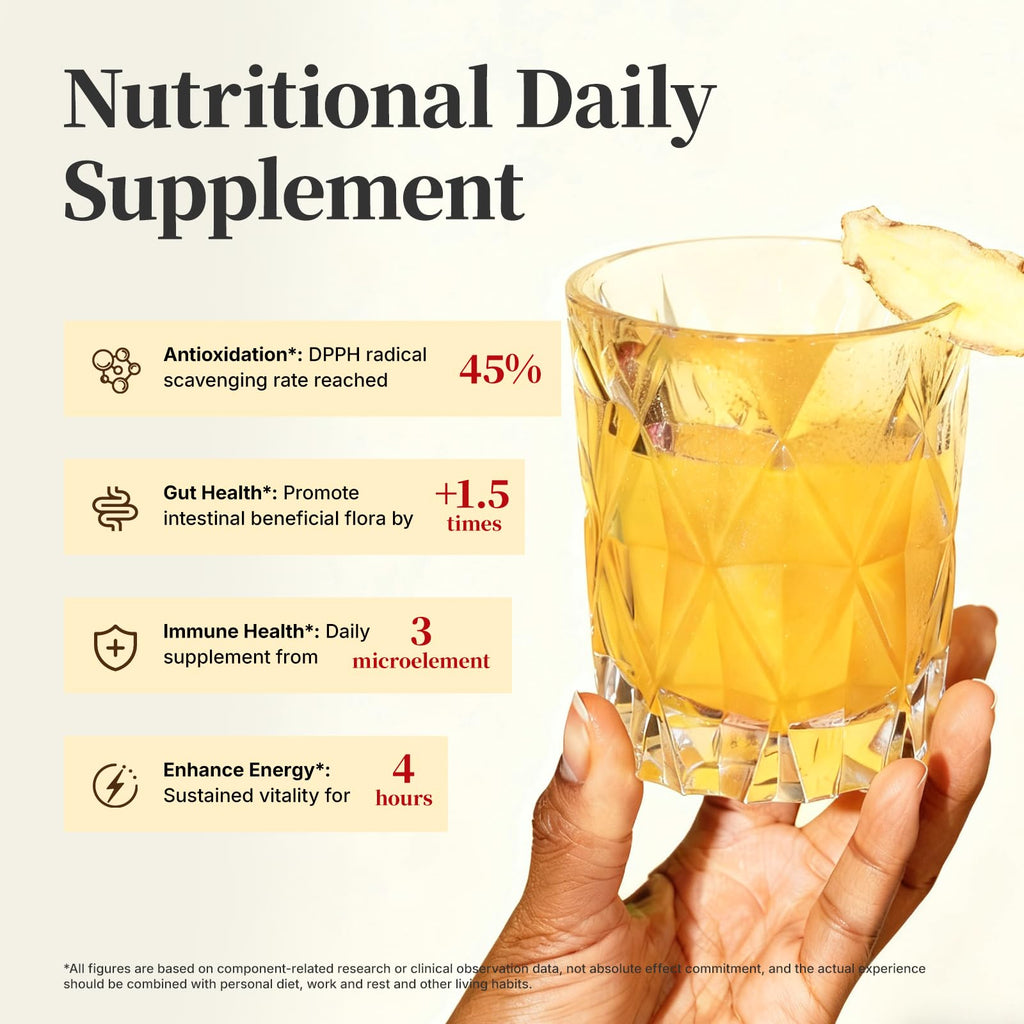 healthy ginger shot powder servings