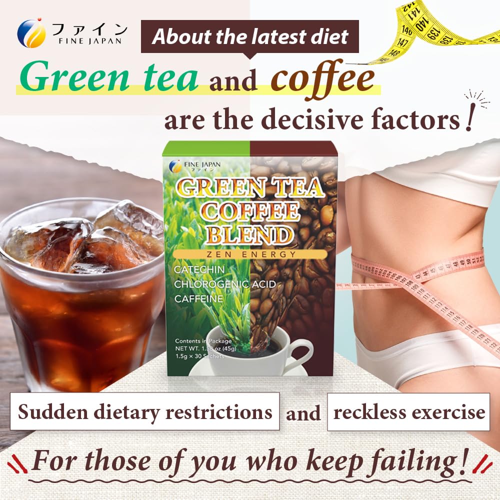 healthy green tea coffee mix