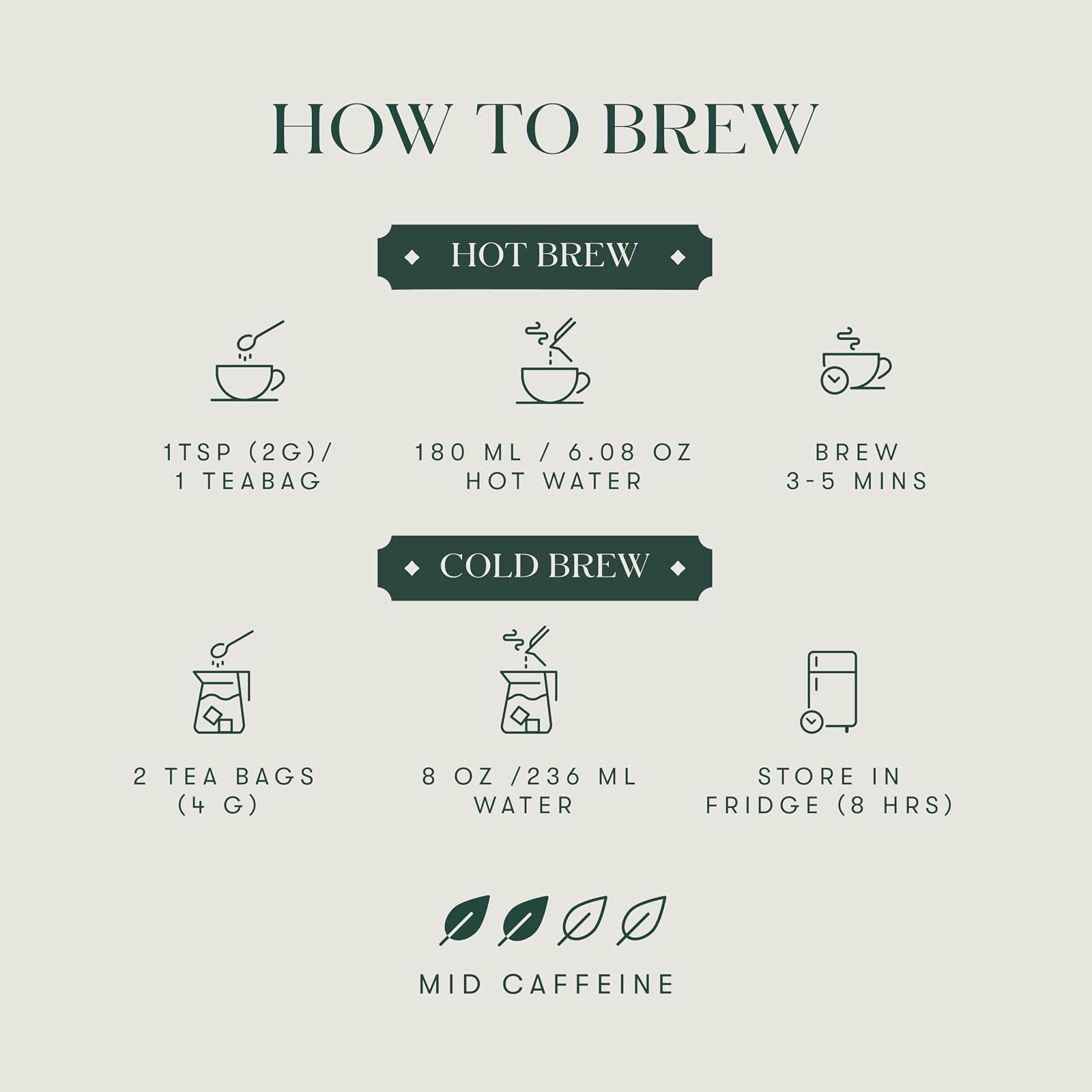 healthy green tea with citrus notes