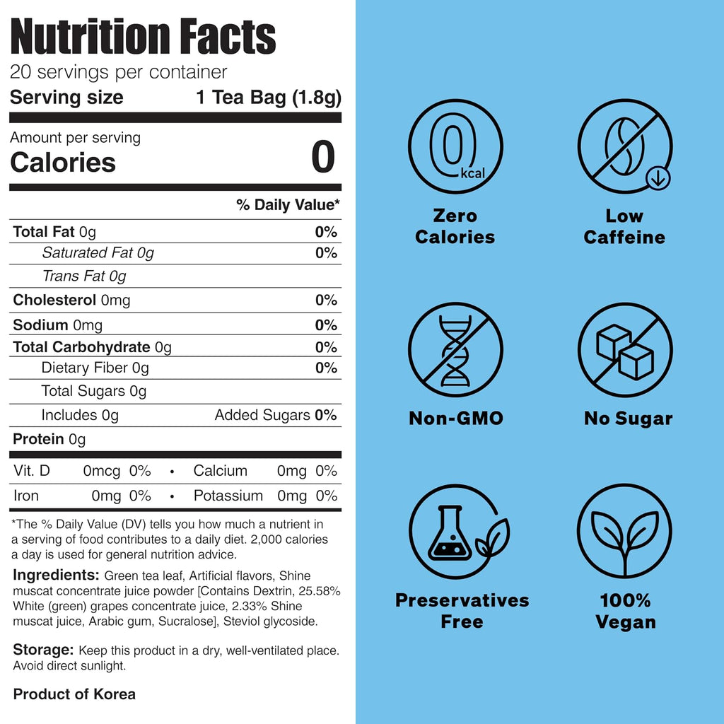 healthy green tea with fruity notes