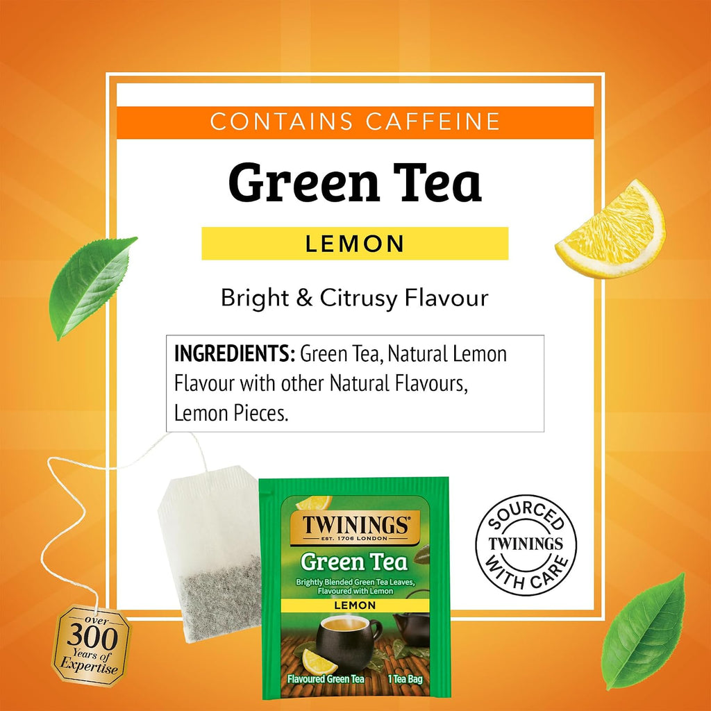 healthy green tea with lemon