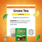 healthy green tea with lemon
