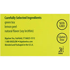 healthy green tea with lemon