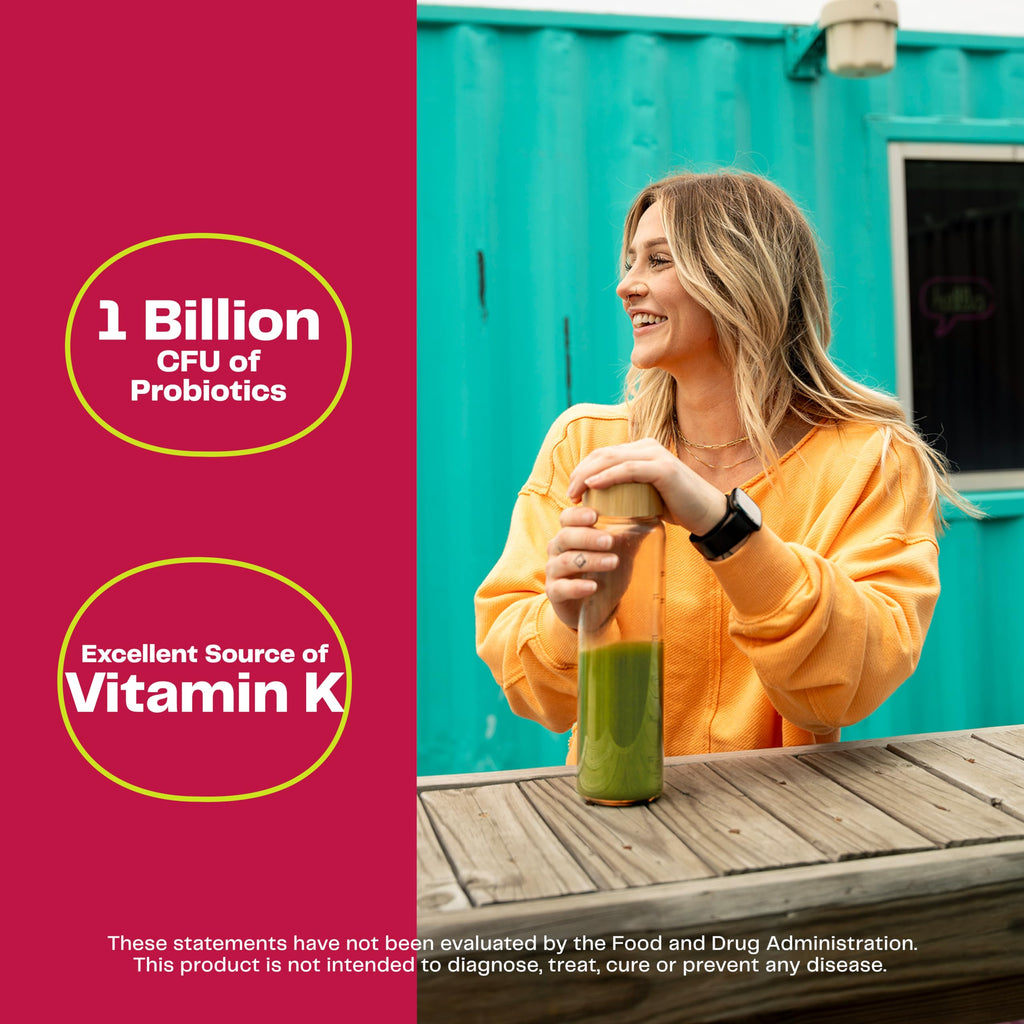 healthy greens blend with passionfruit citrus