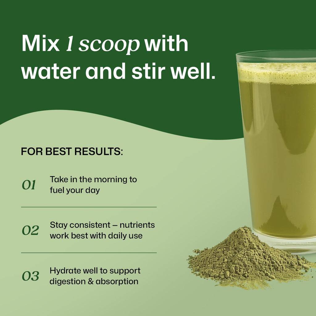 Healthy greens powder for smoothies