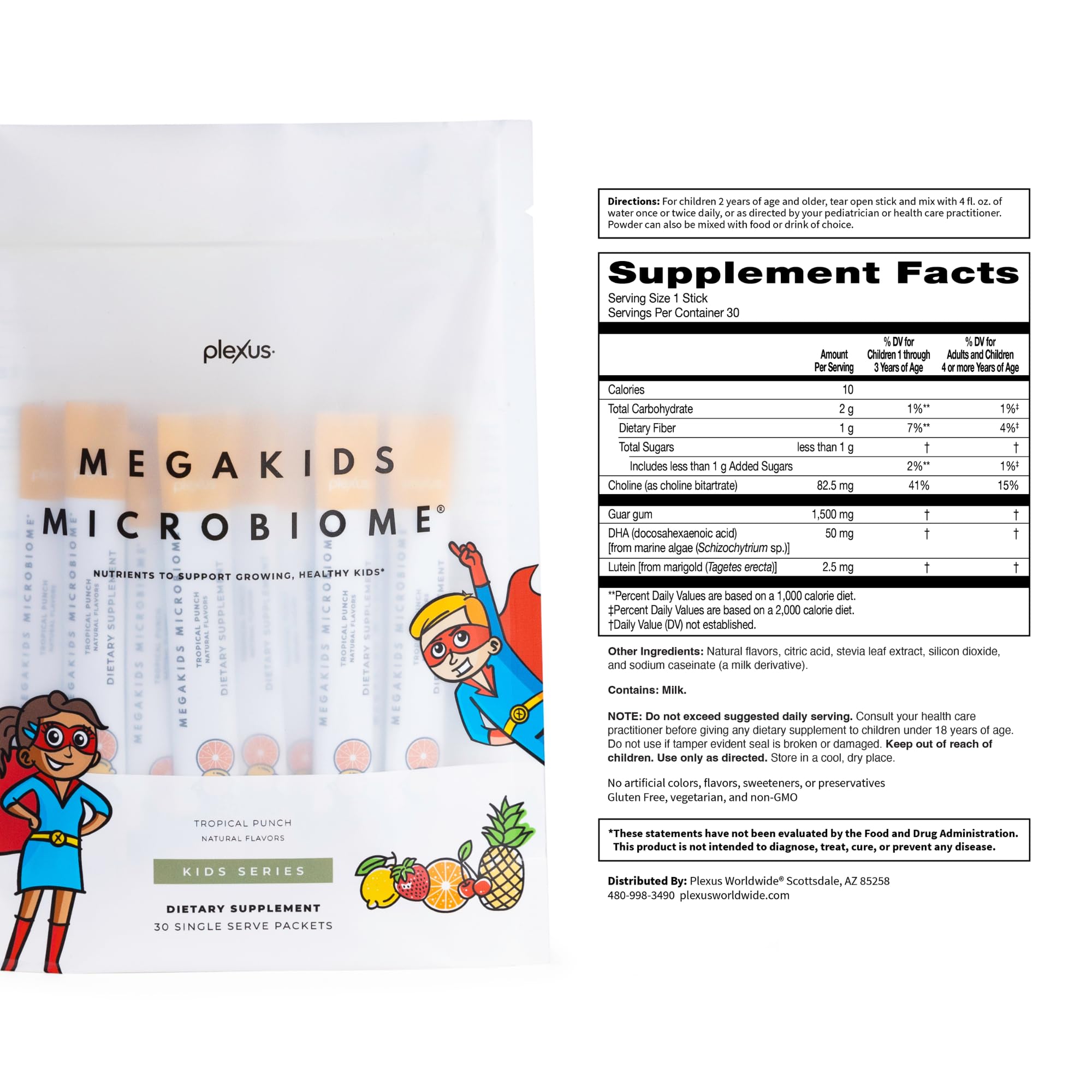 Healthy growth with blended supplements