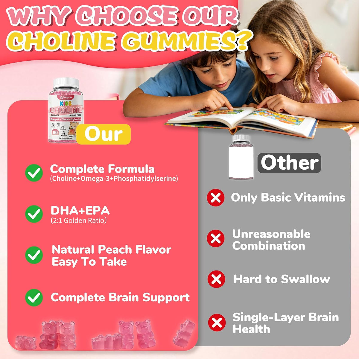 Healthy growth with omega 3 gummies