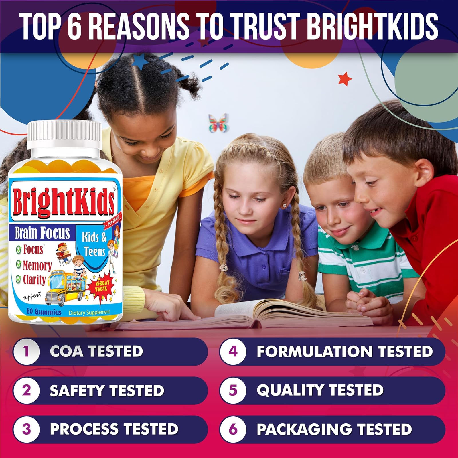 Healthy gummies for better concentration