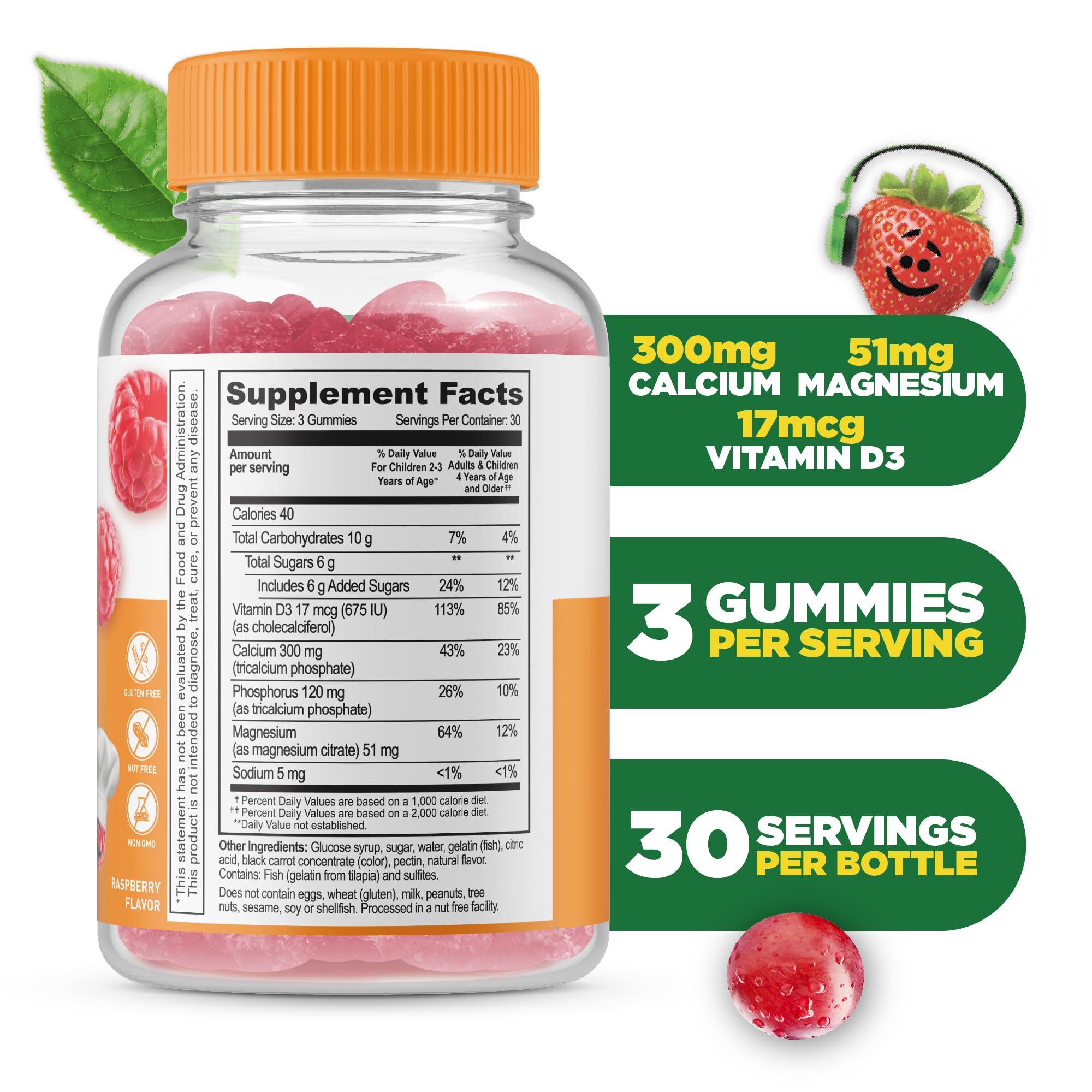 Healthy gummies for kids' dental health