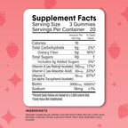 Healthy gut fiber gummies for adults