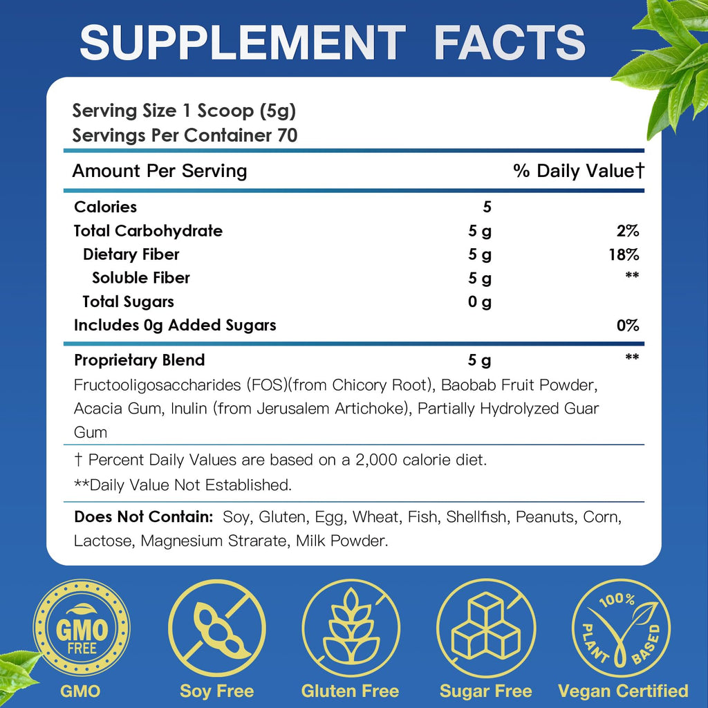 healthy gut support with fiber