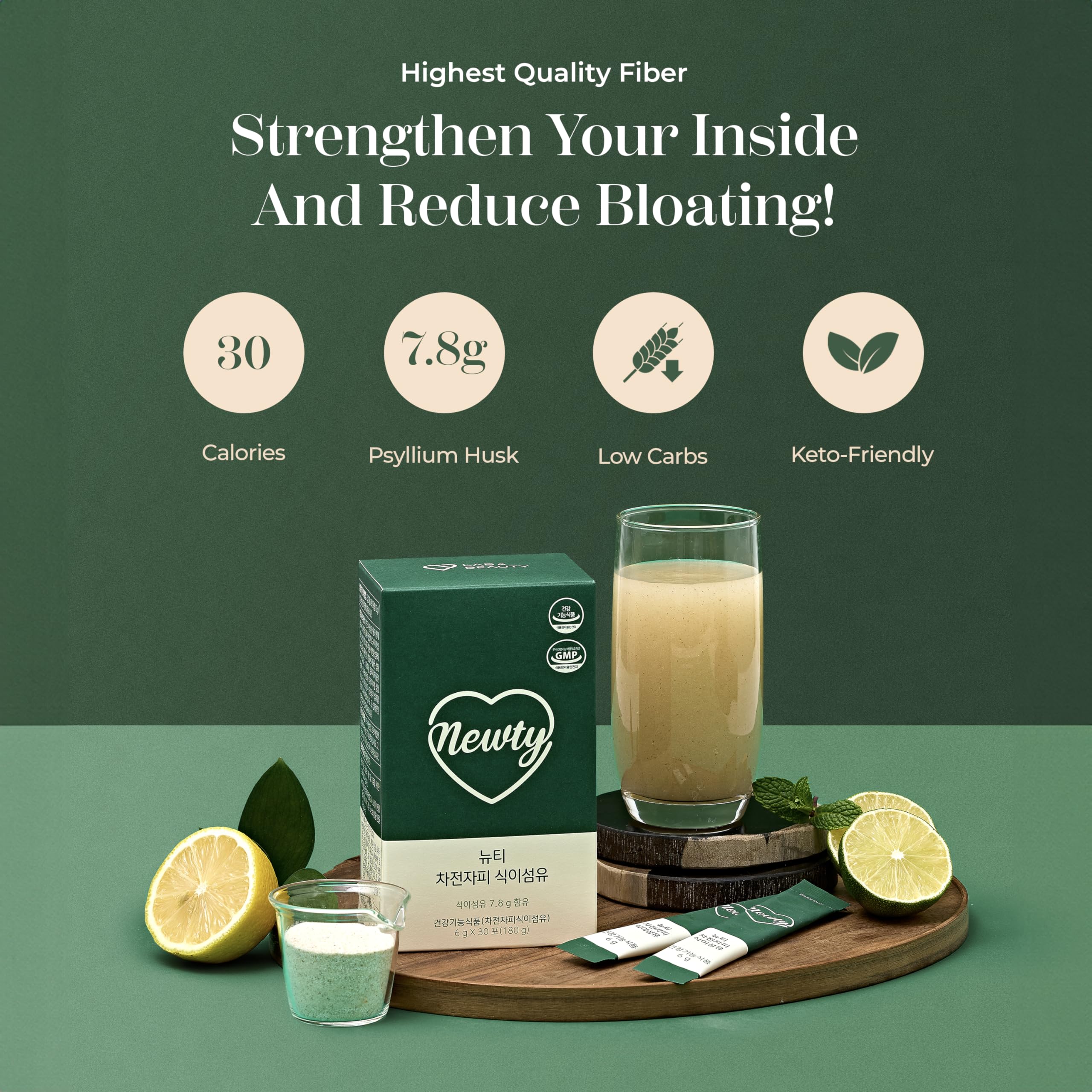 Healthy gut support with psyllium