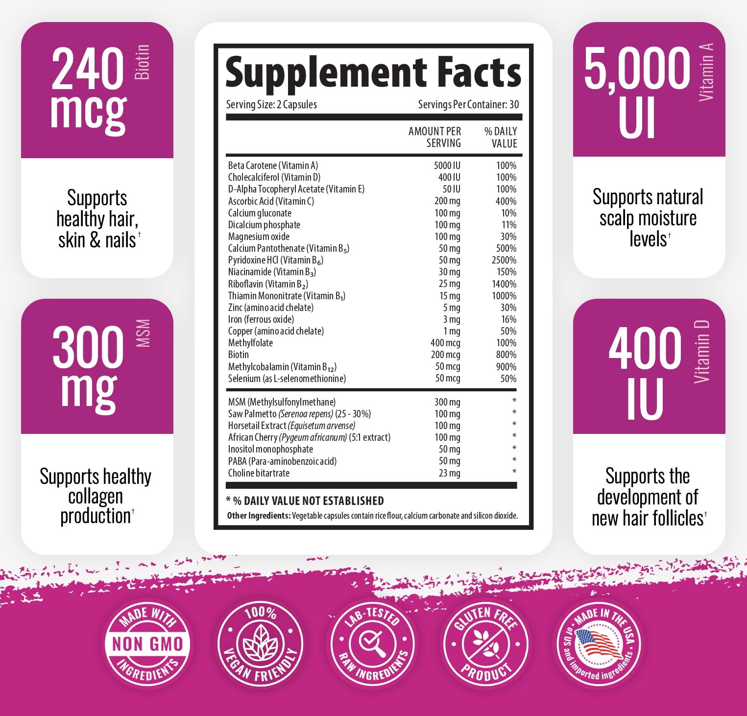 healthy hair growth vitamin blend