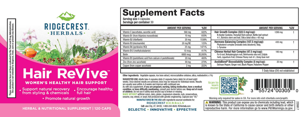 Healthy hair supplement with antioxidants