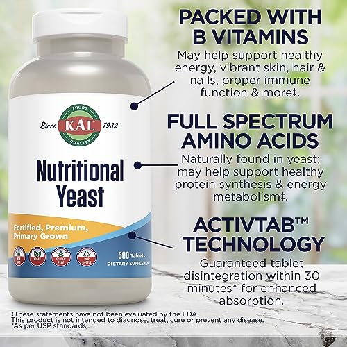 Healthy hair support with nutritional yeast