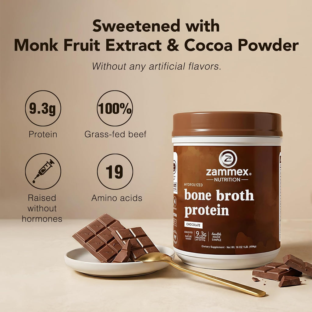 Healthy hot chocolate protein drink